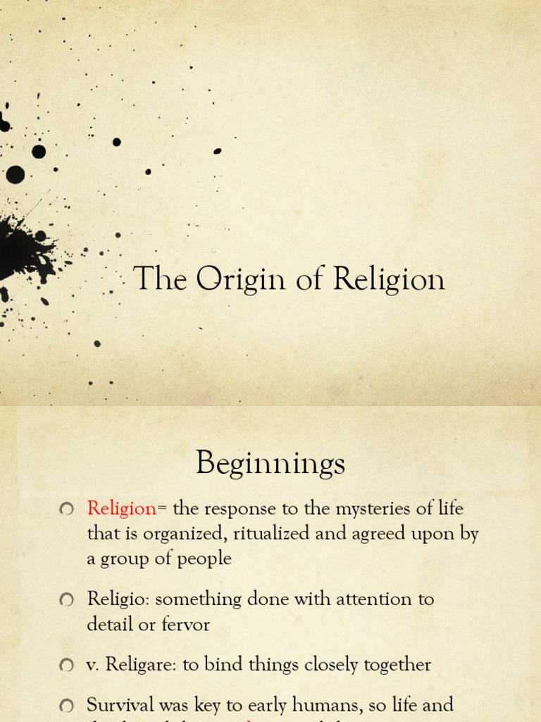 The Origin of Religion | PDF | Religious Behaviour And Experience ...
