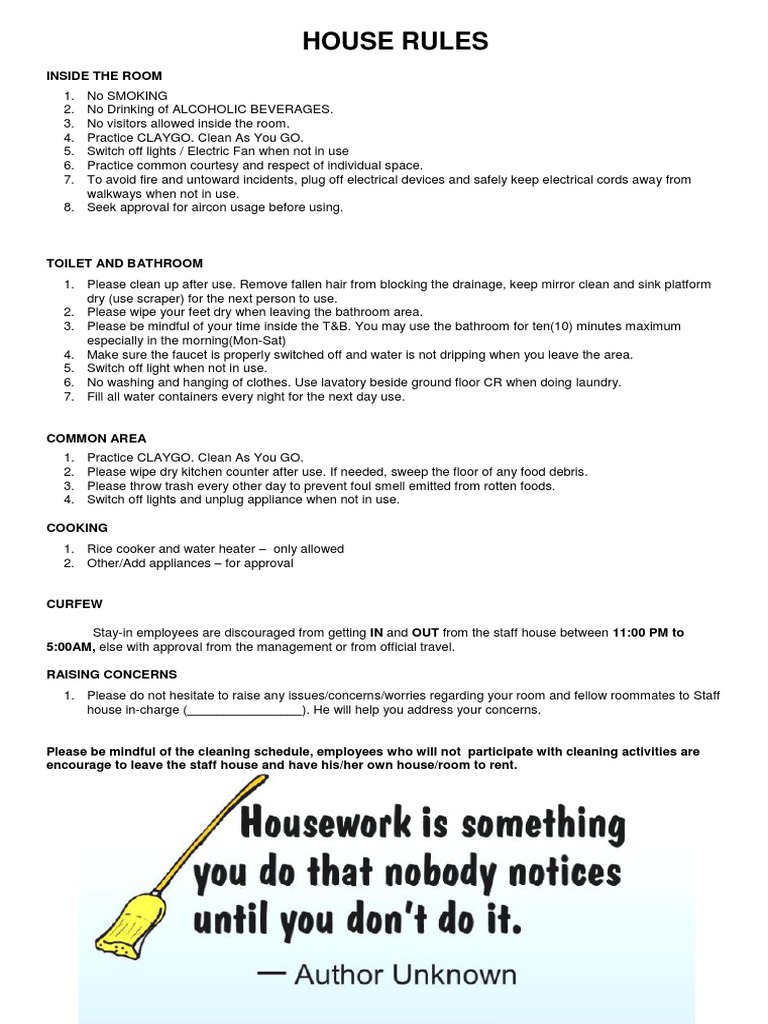 House Rules2 | PDF