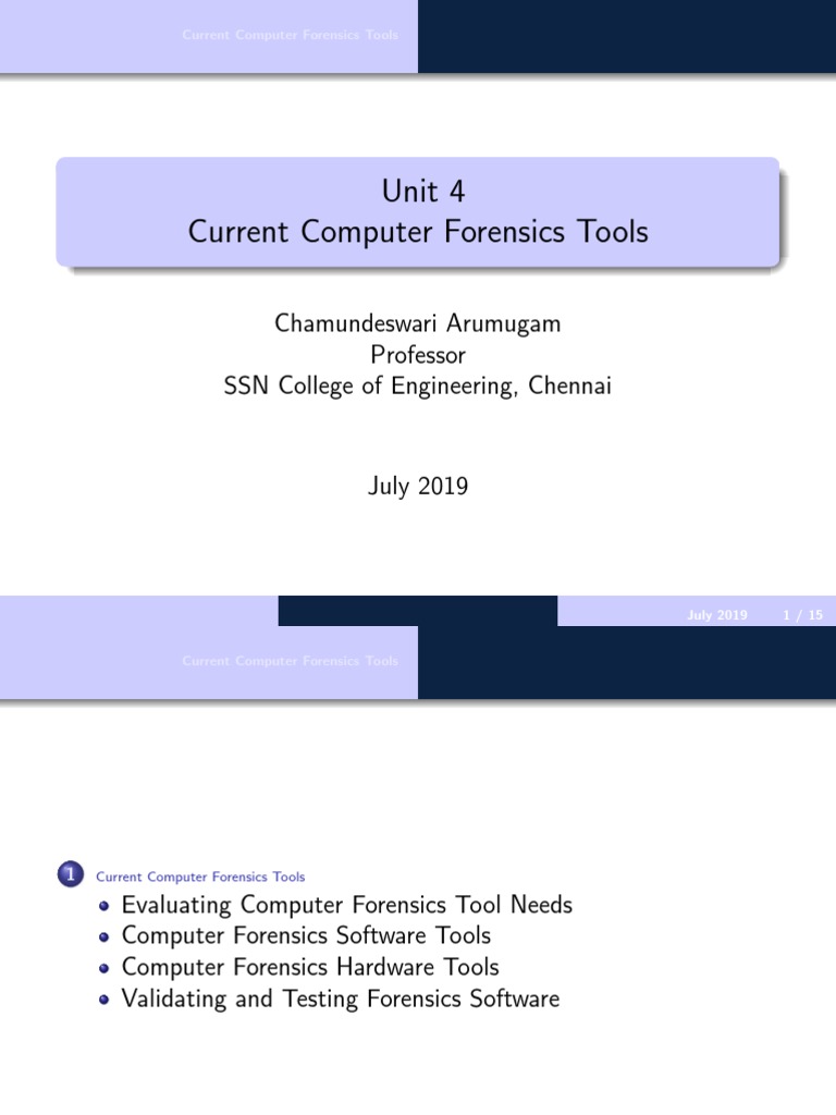 Current Computer Forensics Tools | PDF | Computer Forensics | Personal Computers