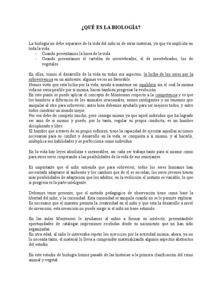 Album Biologia Ii Montessori | PDF | Plantas | Oxígeno