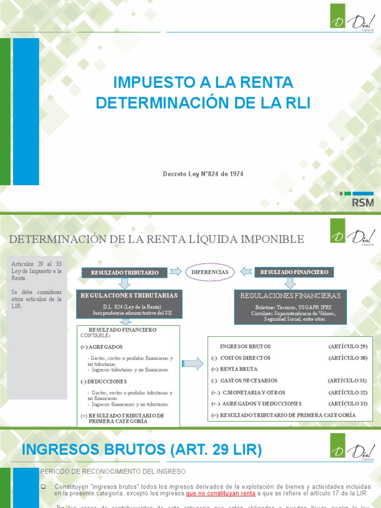 Rli Presentación | PDF | Depreciación | Impuestos