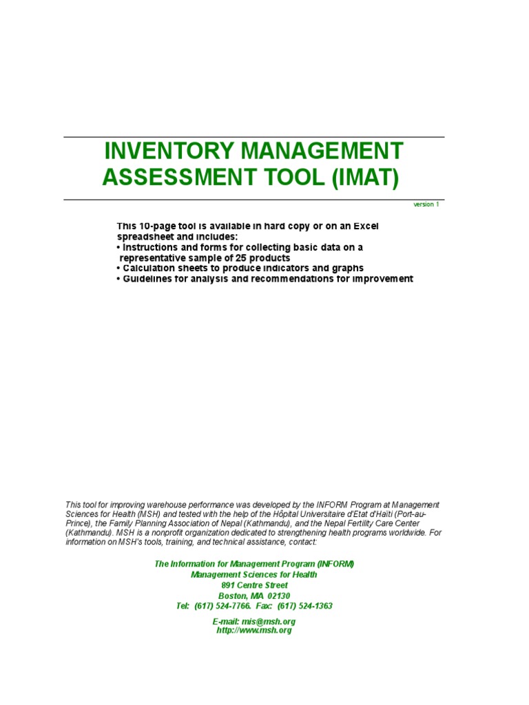 IMAT Tool English | PDF | Microsoft Excel | Spreadsheet