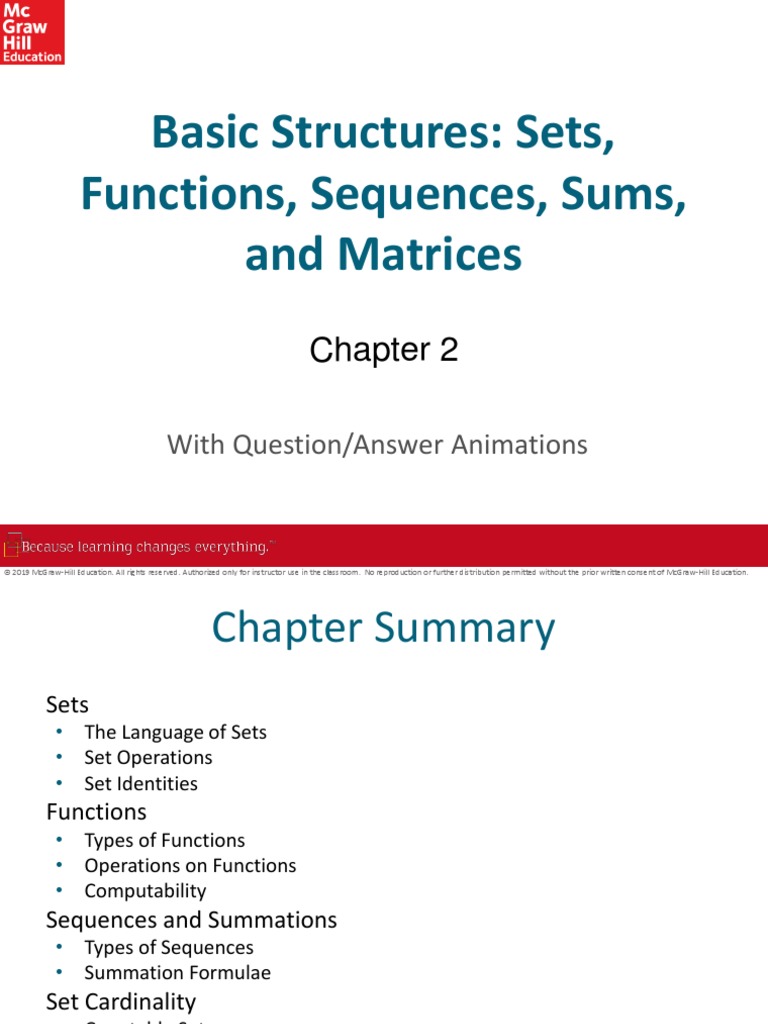 Chapter 2 - Discrete Math | PDF | Function (Mathematics) | Set ...