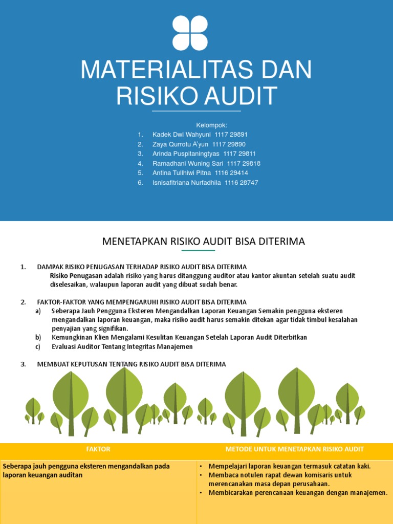 Risiko Audit | PDF | Pengelolaan Keuangan & Uang