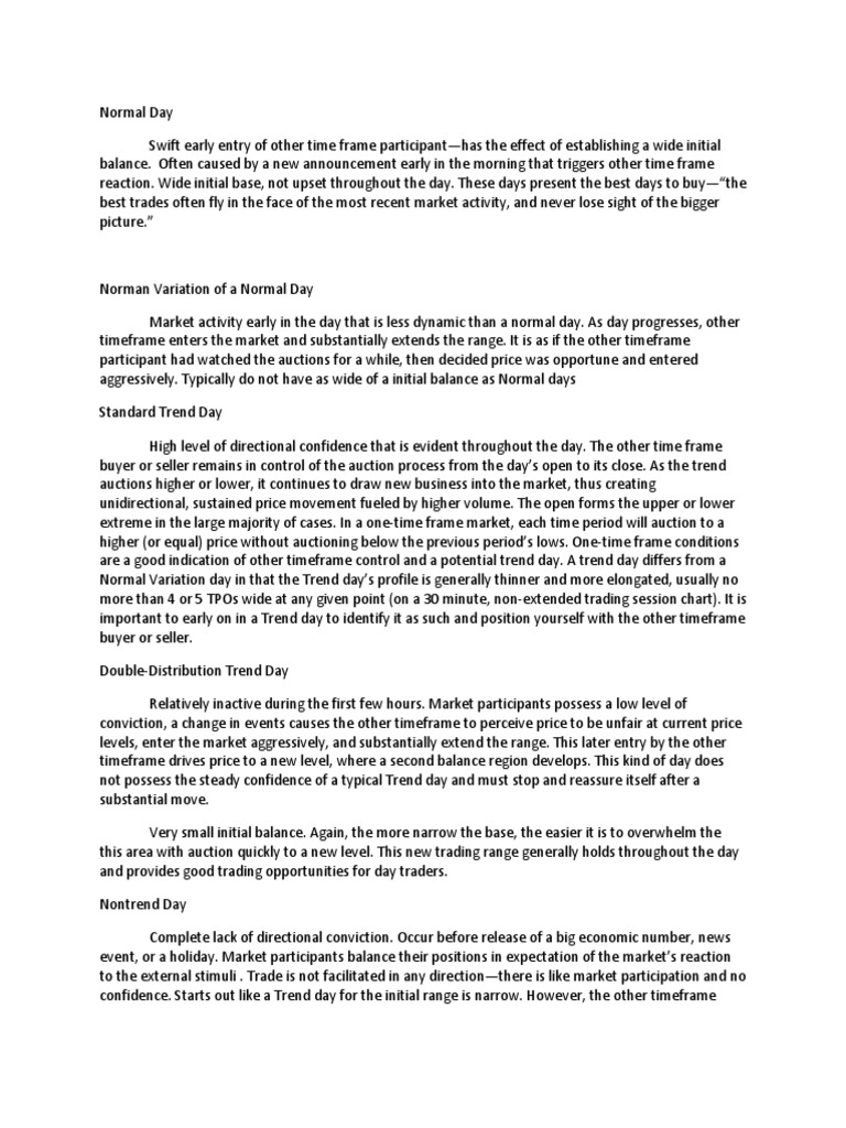 Double Distribution Trend Day Analysis | PDF | Auction | Day Trading