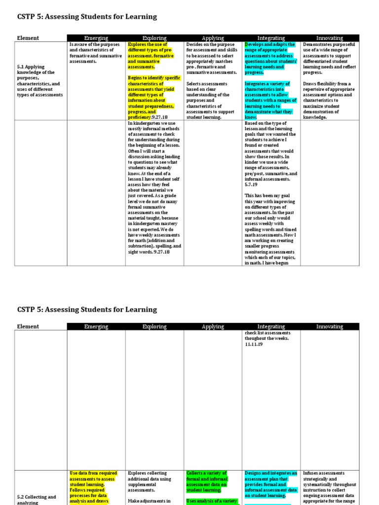CSTP 5 Vink 9 | PDF | Educational Assessment | Differentiated Instruction