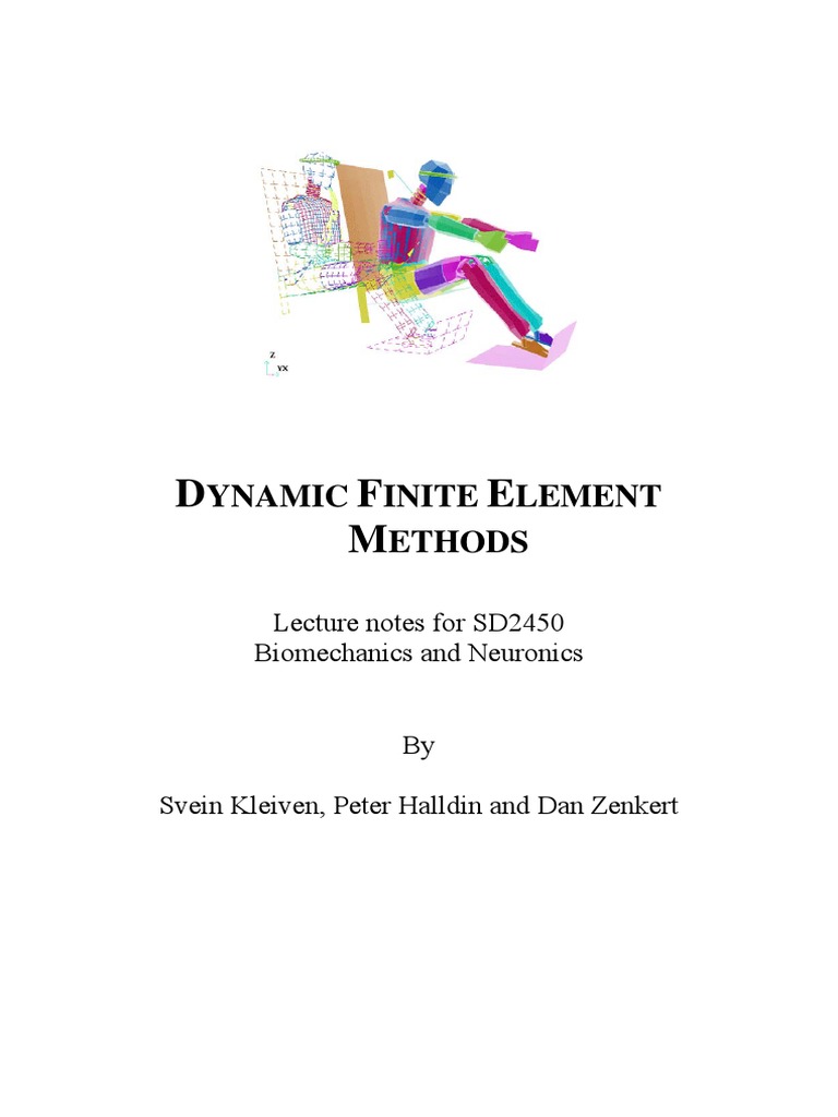 Dynamic Finite Element Methods Pdf Finite Element Method Matrix 5591