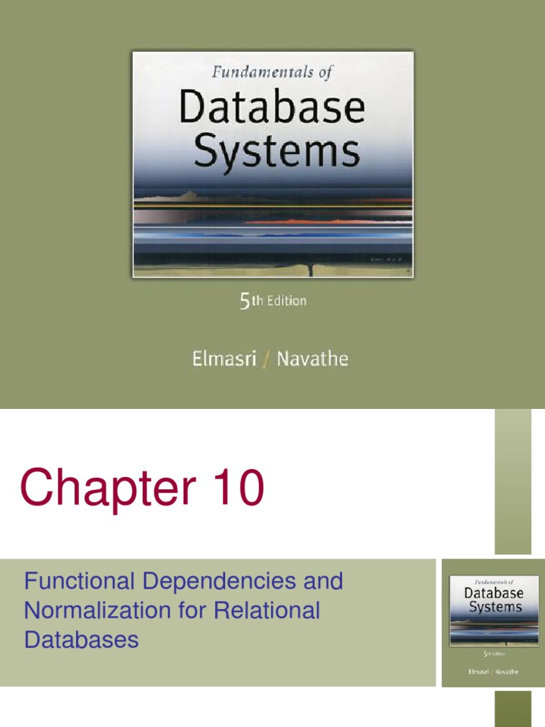 Functional Dependencies and Normalization For Relational Databases | PDF | Relational Database ...