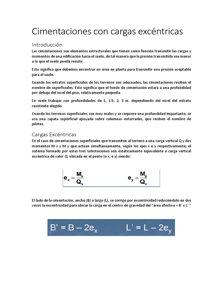 Cimentaciones Con Cargas Excéntricas: Introducción | Descargar gratis ...