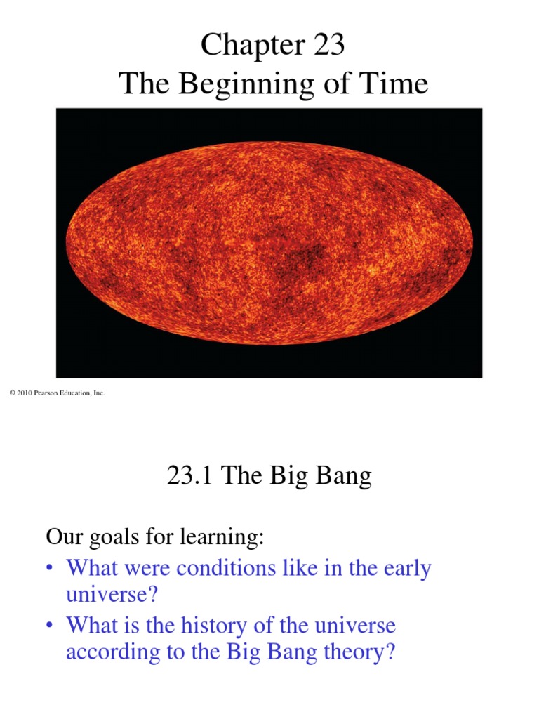 The Beginning of Time: © 2010 Pearson Education, Inc | PDF | Big Bang ...