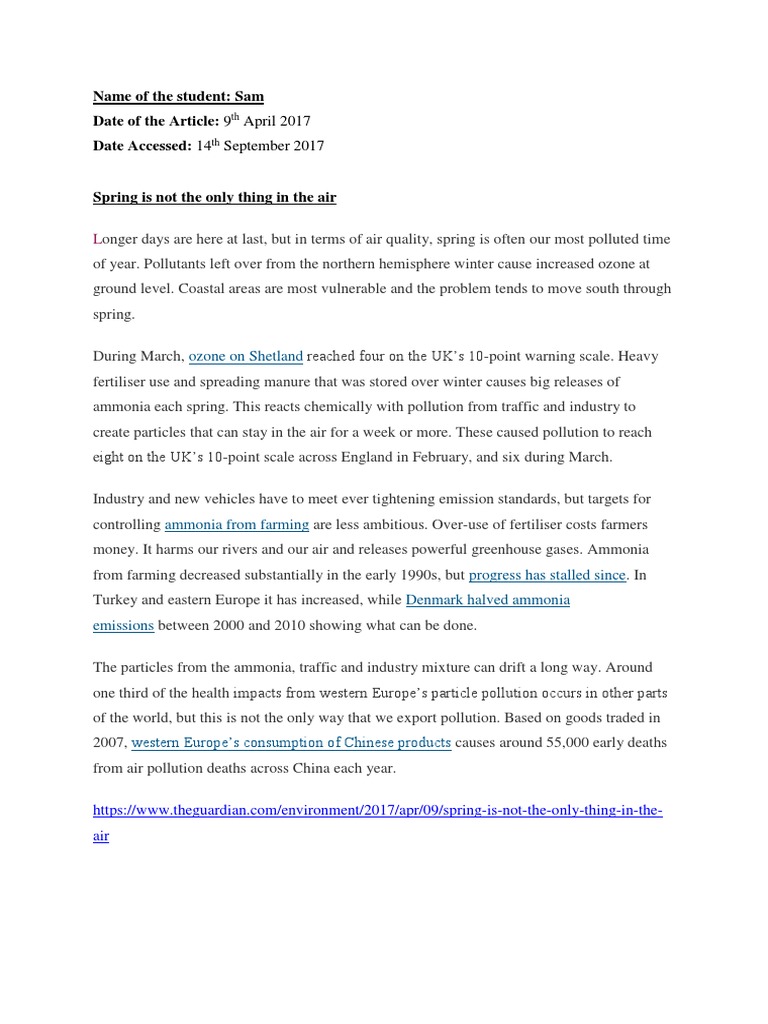 Sam Micro First Draft | PDF | Carbon Tax | Externality