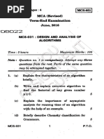 Design and Analysis of Algorithms - Model Question Paper | PDF | Dynamic Programming | Algorithms