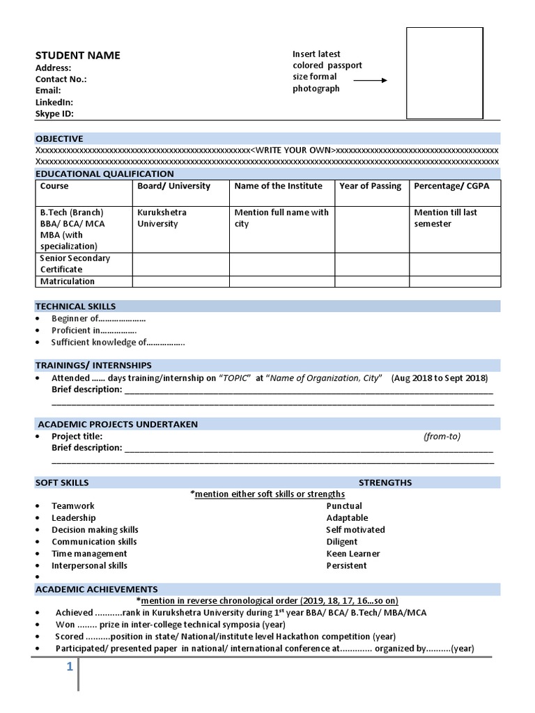 Standard Jmit CV - Ug | PDF | Learning | Behavior Modification
