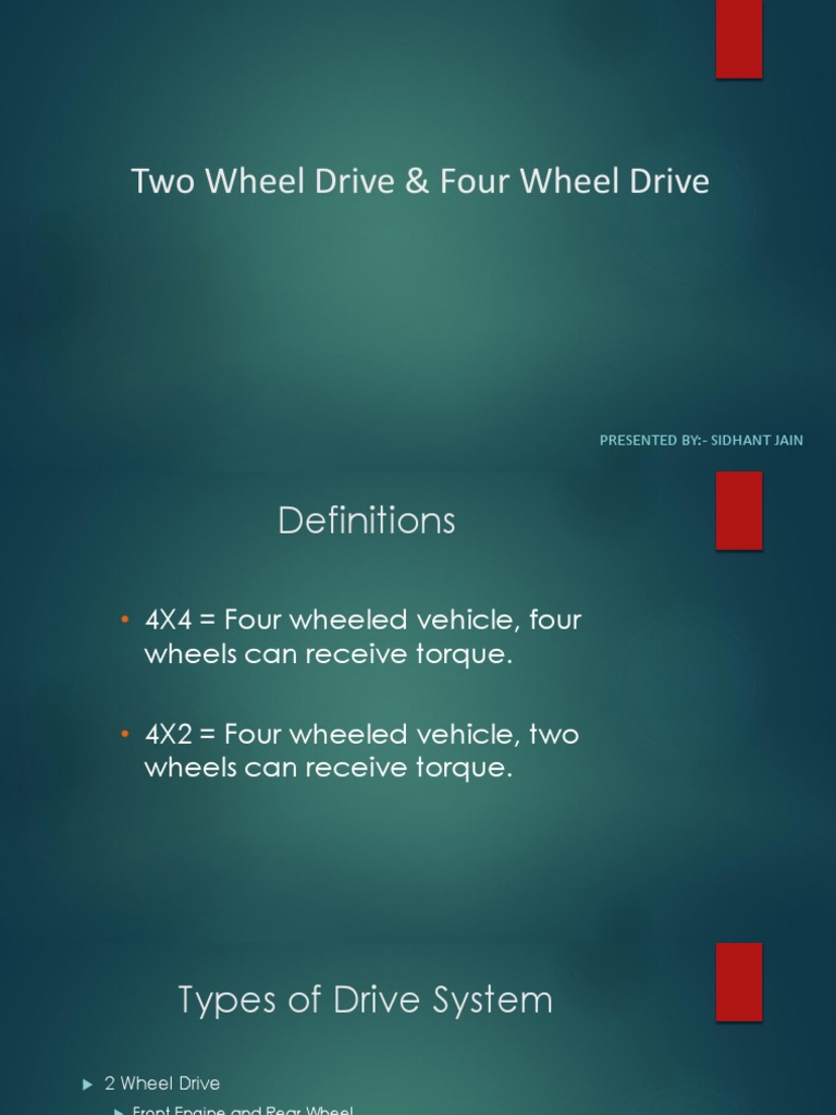 2 Wheel and Four Wheel Drive | PDF | Four Wheel Drive | Transmission ...