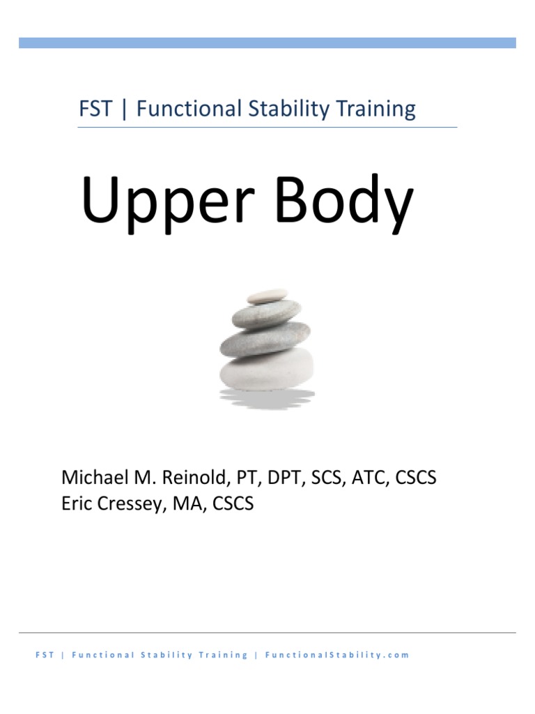 Eric Cressey - FST - Upper Body - Manual | PDF | Elbow | Flexibility (Anatomy)