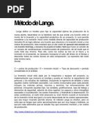 Método Lange | PDF