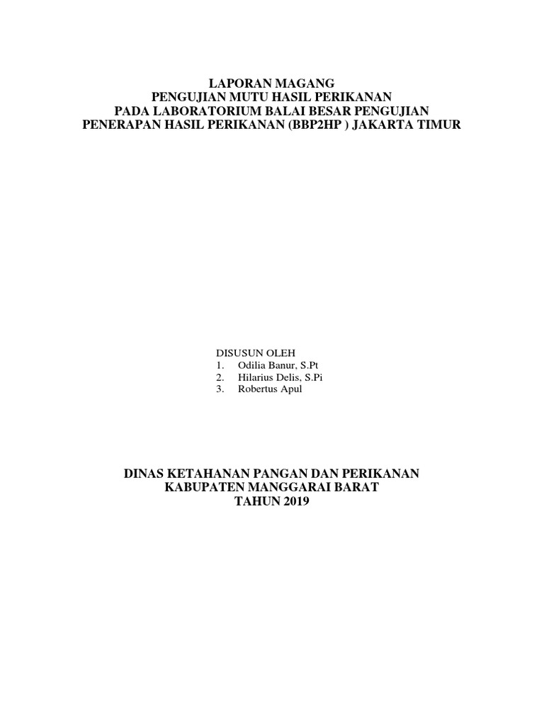 LAPORAN MAGANG-dikonversi | PDF | Kesehatan Holistik | Sains & Matematika