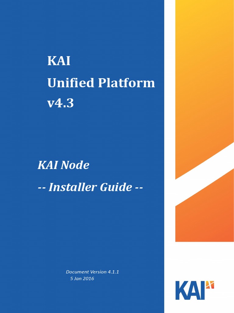KAI UP v4.3 - KAI Node Installer Guide - v4.1.1 (Omesti Malaysia) | PDF ...