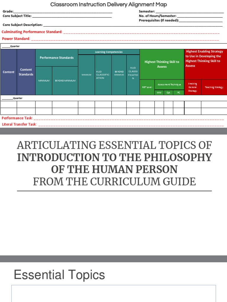 3 Articulation Slides | PDF | Curriculum | Learning