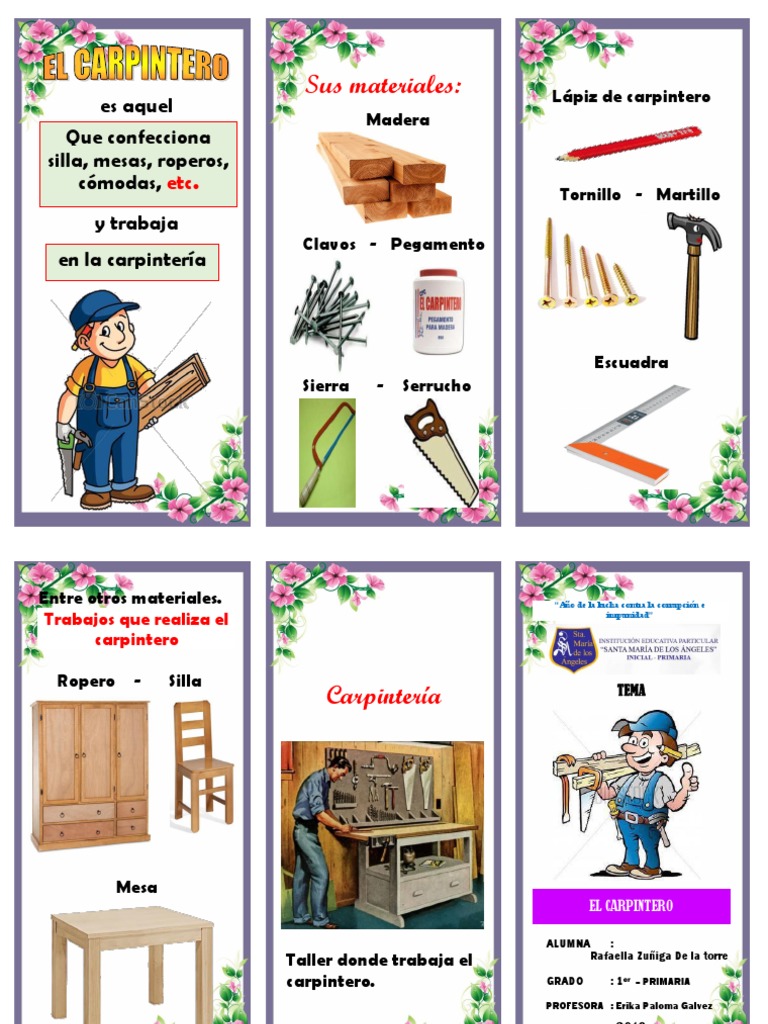 TRIPTICO El Carpintero | PDF