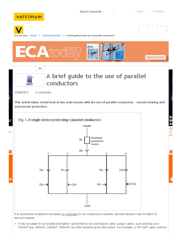 A Brief Guide To The Use of Parallel Conductors | PDF | Electrical ...