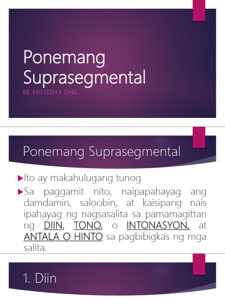 Ponemang Suprasegmental | PDF