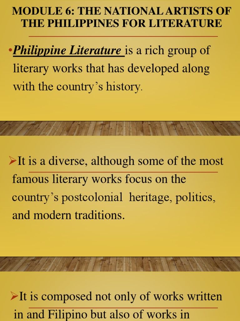 National Artist of The Phil. Literature | PDF | Philippines | Poetry