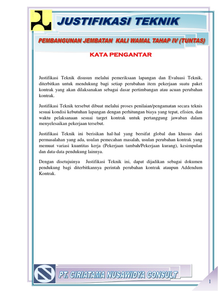 JUSTEK Jembatan Wamal | PDF