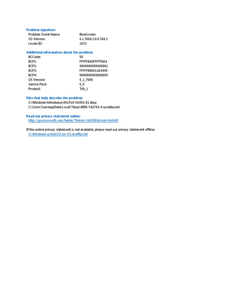 Computer Shut Down Error | PDF