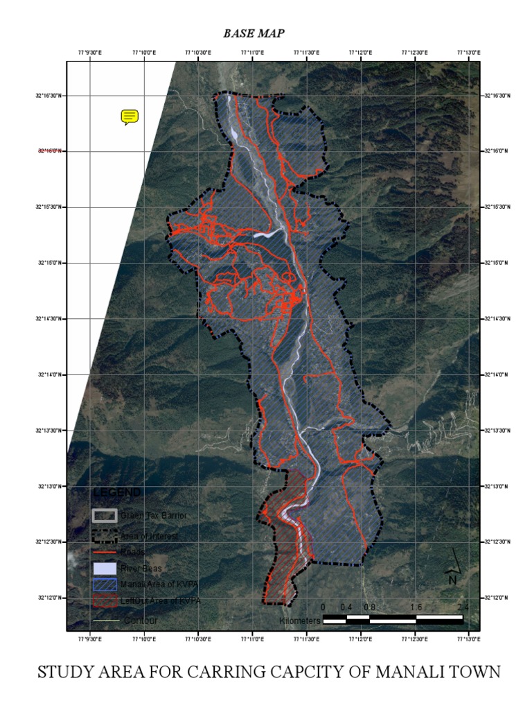 Manali Town Capacity Study Map | PDF