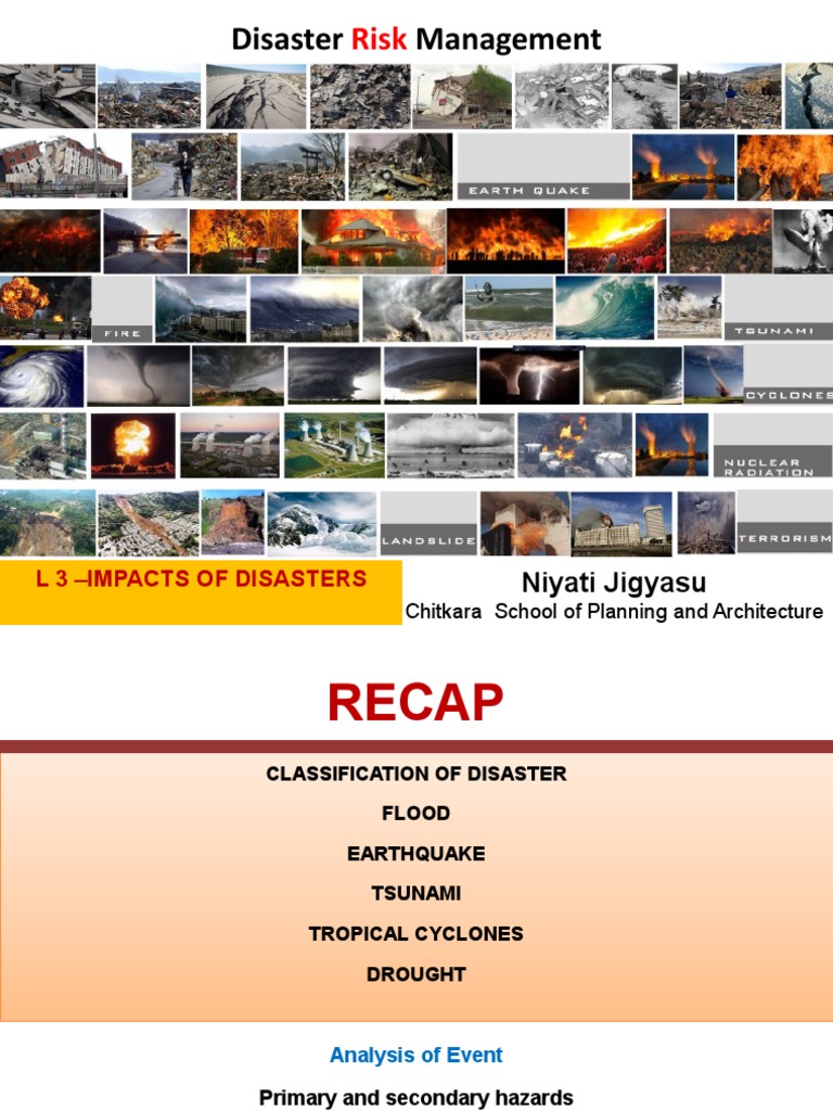 Lecture 3 - Impacts of Disasters (For Students) PDF | PDF | Natural ...