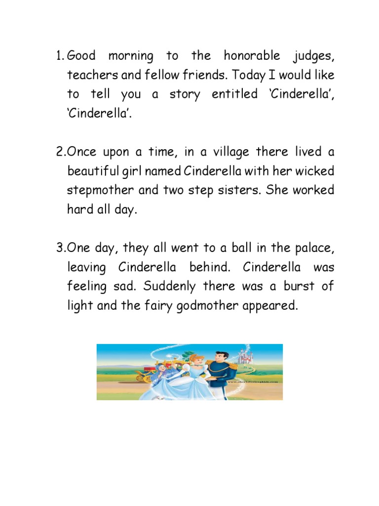 Cinderella Short Stories For Preschool | PDF | Cinderella