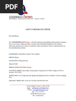 Full Corporate Offer Fco | PDF | Letter Of Credit | Business