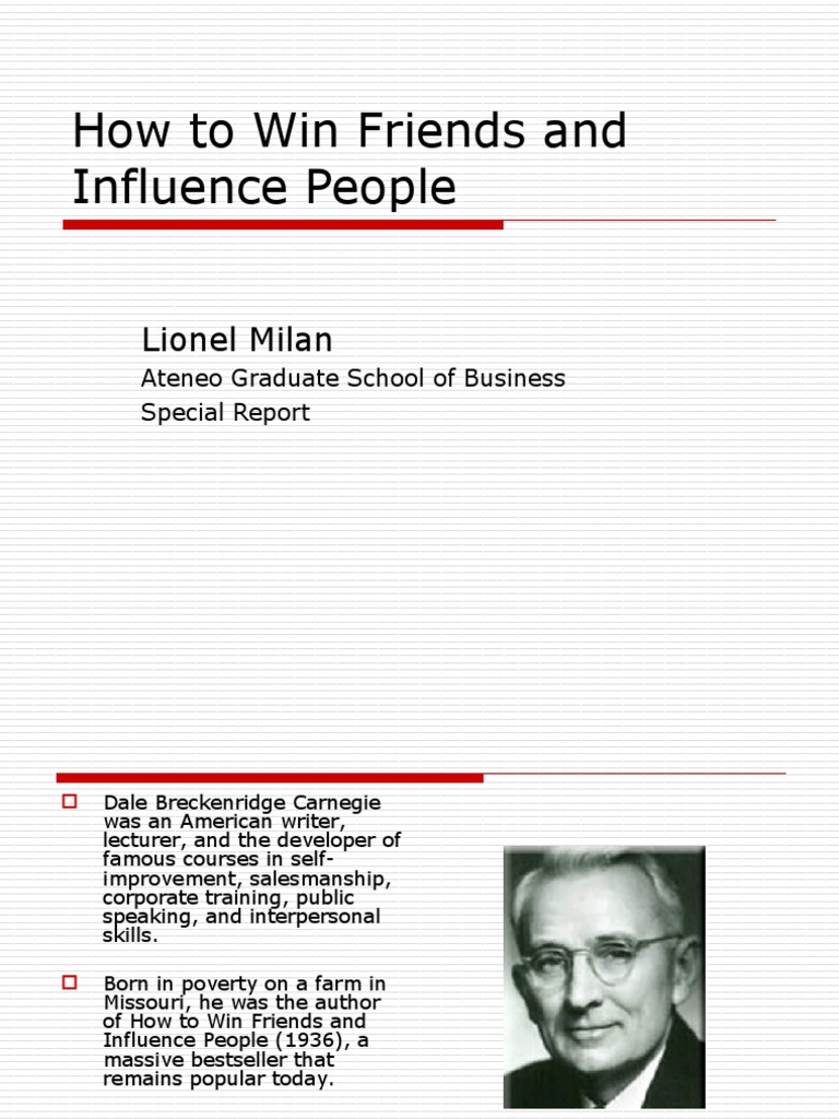 How To Win Friends and Influence People | PDF