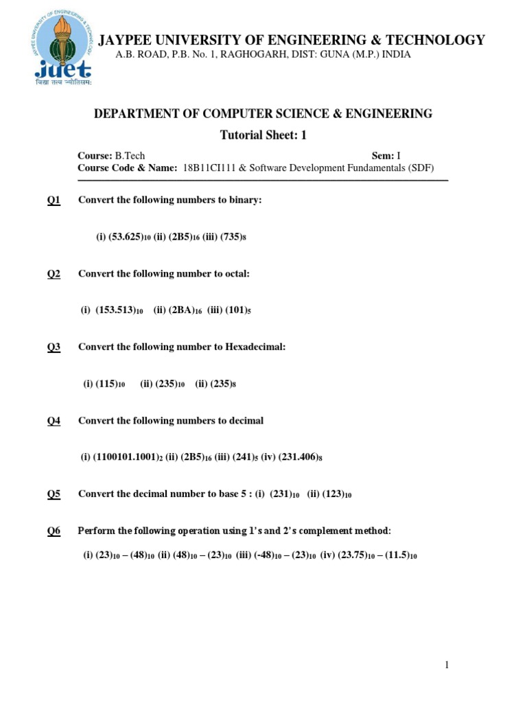 Convert 153.513 to Octal | PDF | Teaching Methods & Materials ...