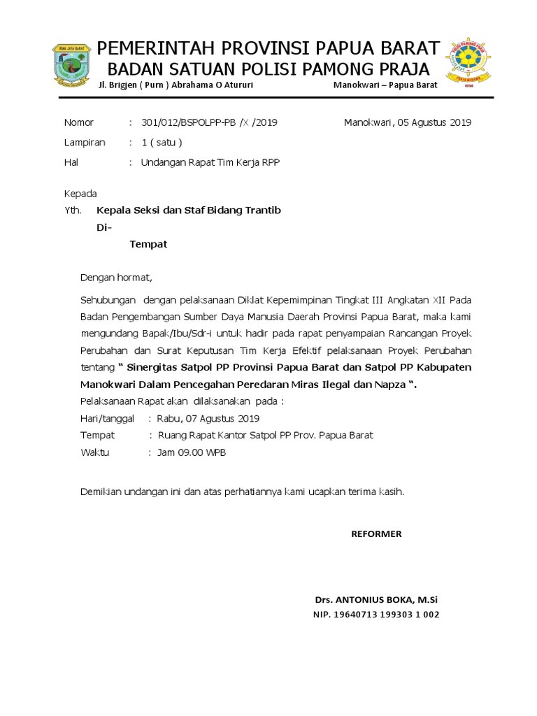 Undangan Rapat | PDF