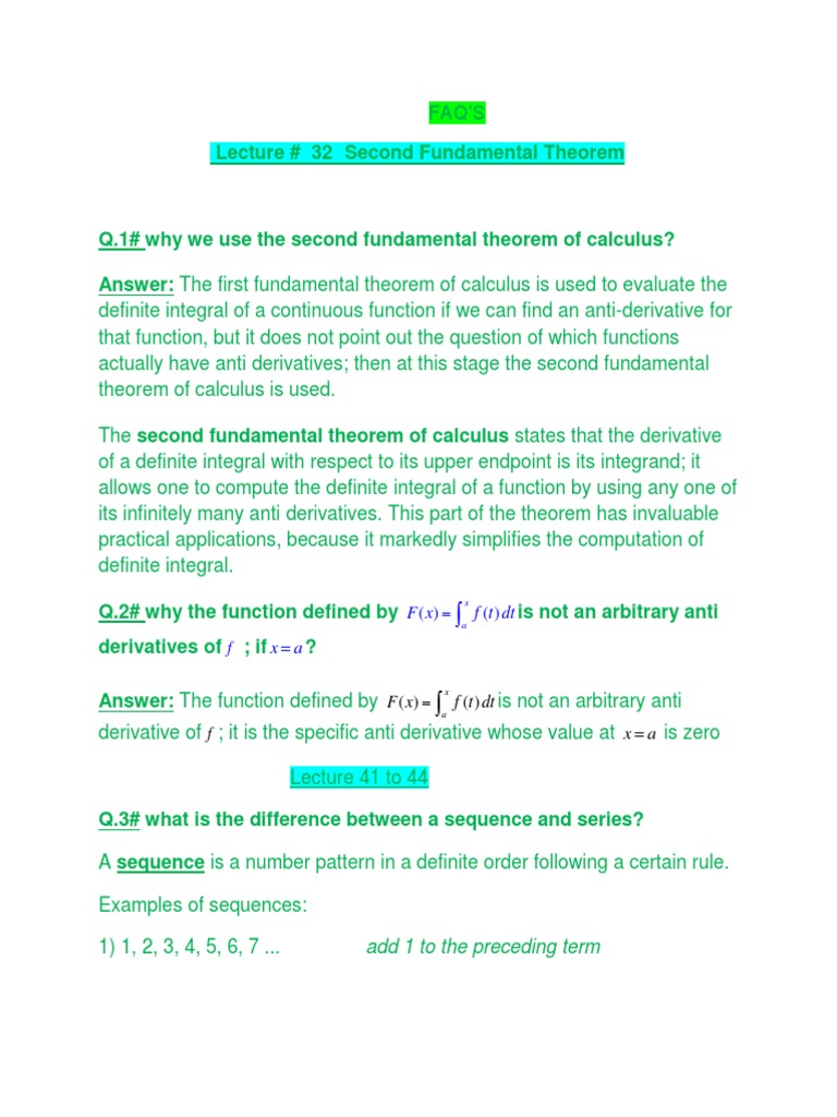 FX FTDT X A | PDF | Series (Mathematics) | Derivative