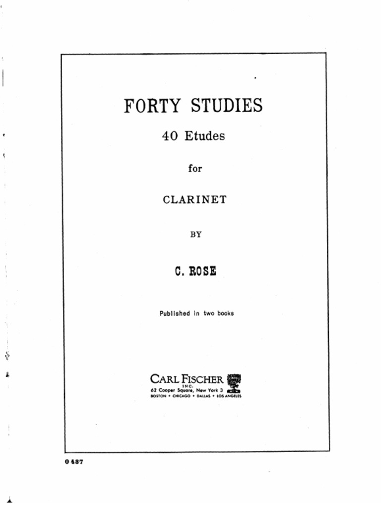 40 Clarinet Etudes (1-20) | PDF