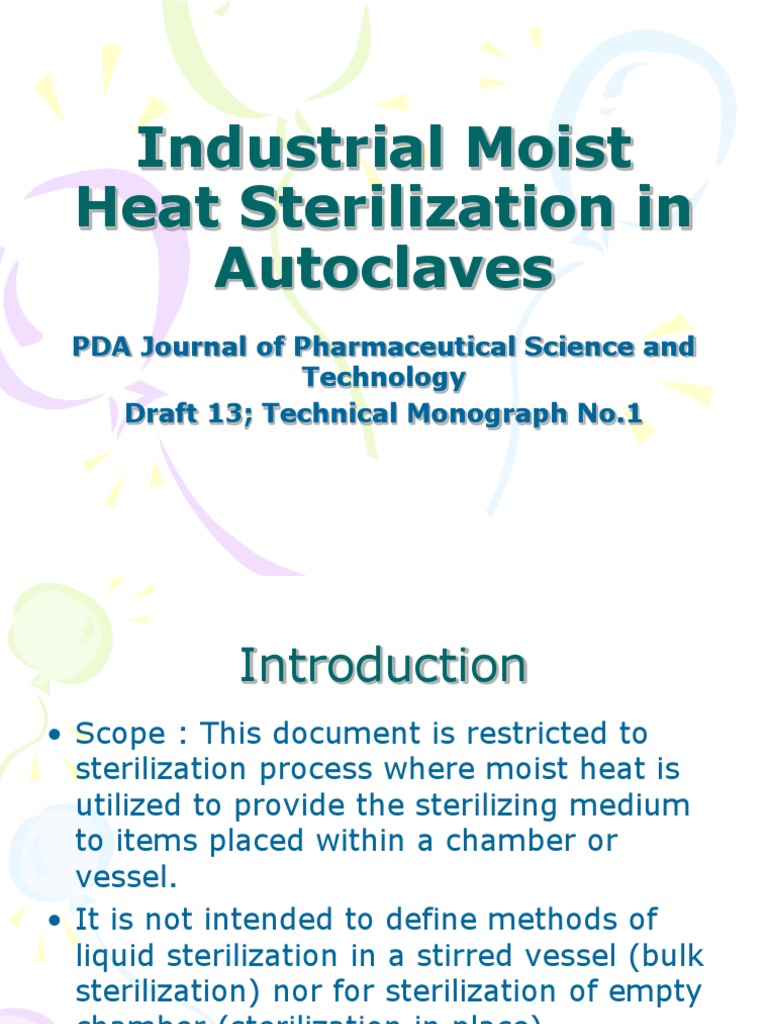 Industrial Moist Heat Sterilization in Autoclaves | PDF | Sterilization ...