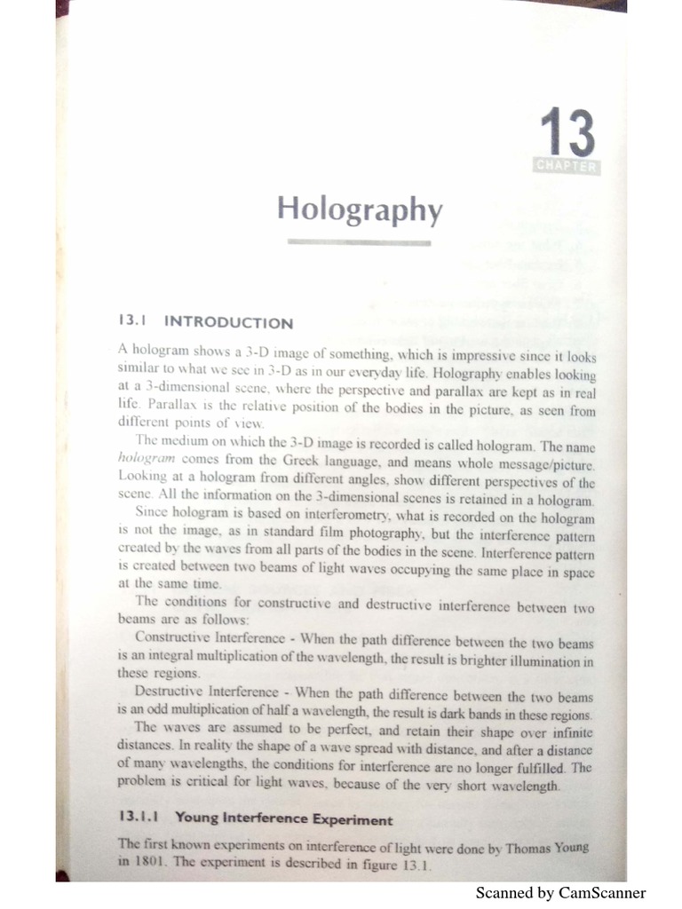 Holography Notes | PDF
