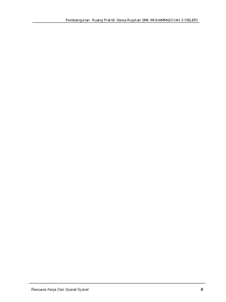 Contoh Rks Arsitektur | PDF