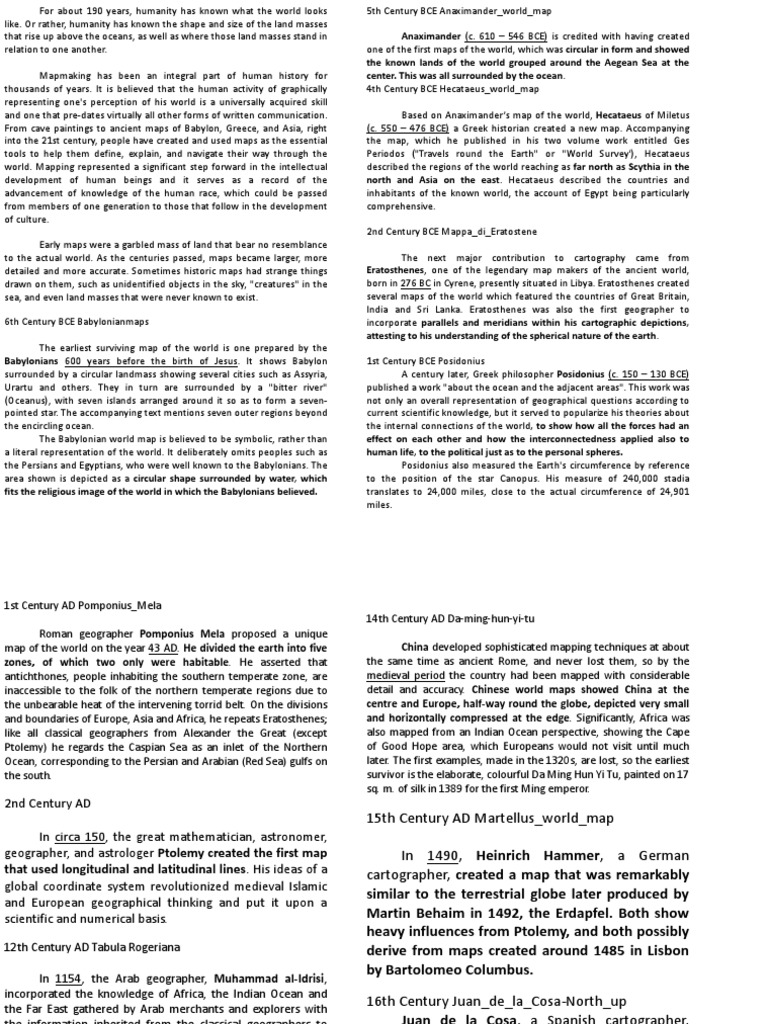 Evolution of World Map | PDF | Cartography | Infographics