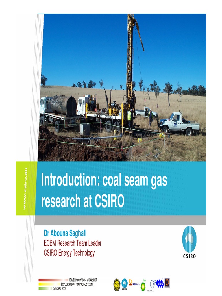 01.introduction To CSG & Research at CSIRO PDF | PDF | Coalbed Methane ...