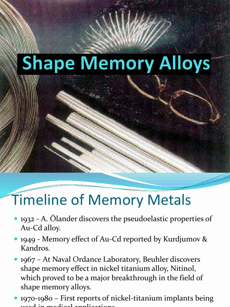 Shape Memory Alloys | PDF | Shape Memory Alloy | Civil Engineering