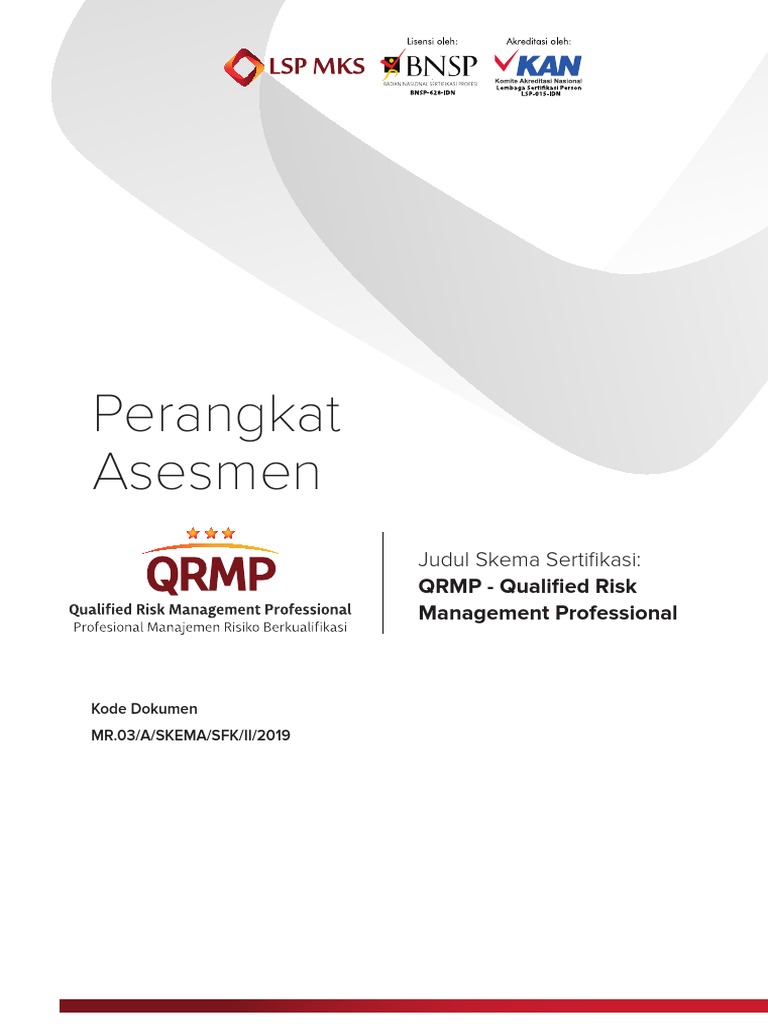 QRMP - Qualified Risk Management Professional Sertifikasi Skema Dokumen ...