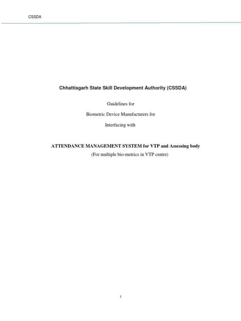 Chhattisgarh State Skill Development Authority (CSSDA) | PDF ...