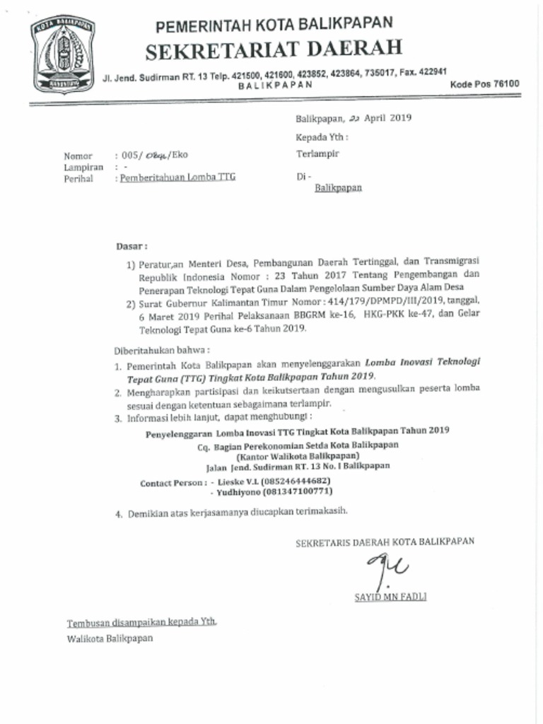 Contoh Surat | PDF