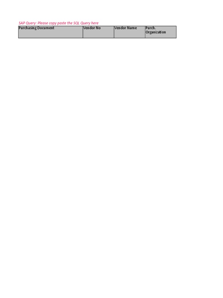 PO Fields Template | PDF