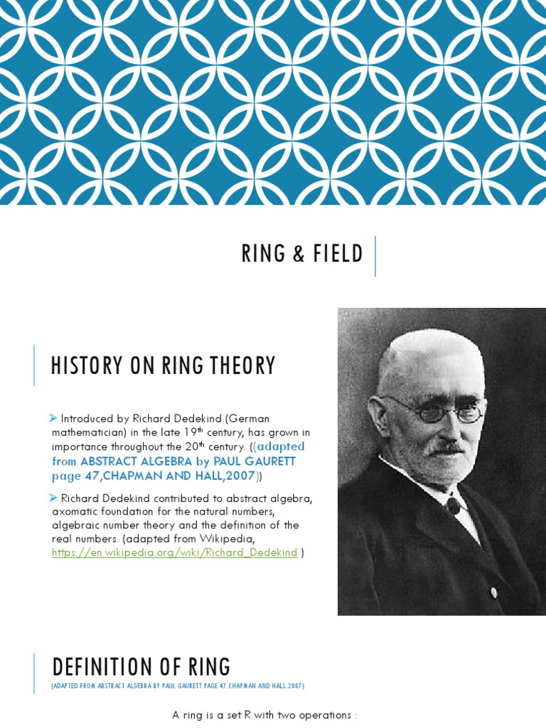 Ring 0 Field | PDF | Ring (Mathematics) | Field (Mathematics)