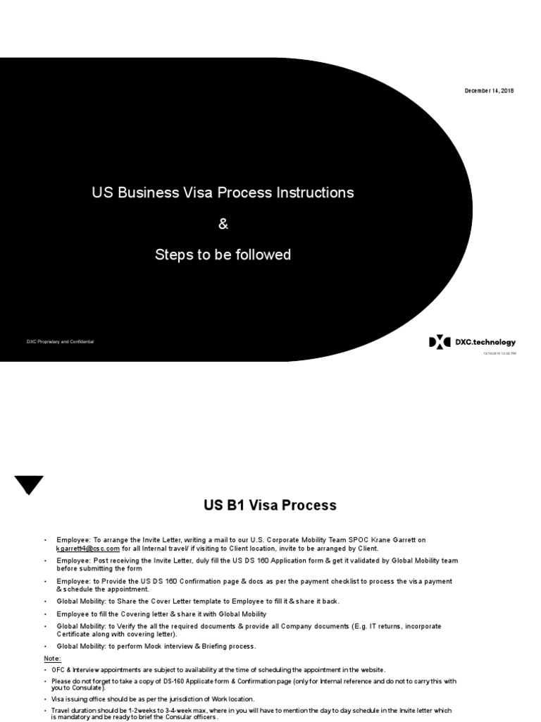 US B1 Visa Application Process Guide | PDF | Travel Visa | Passport